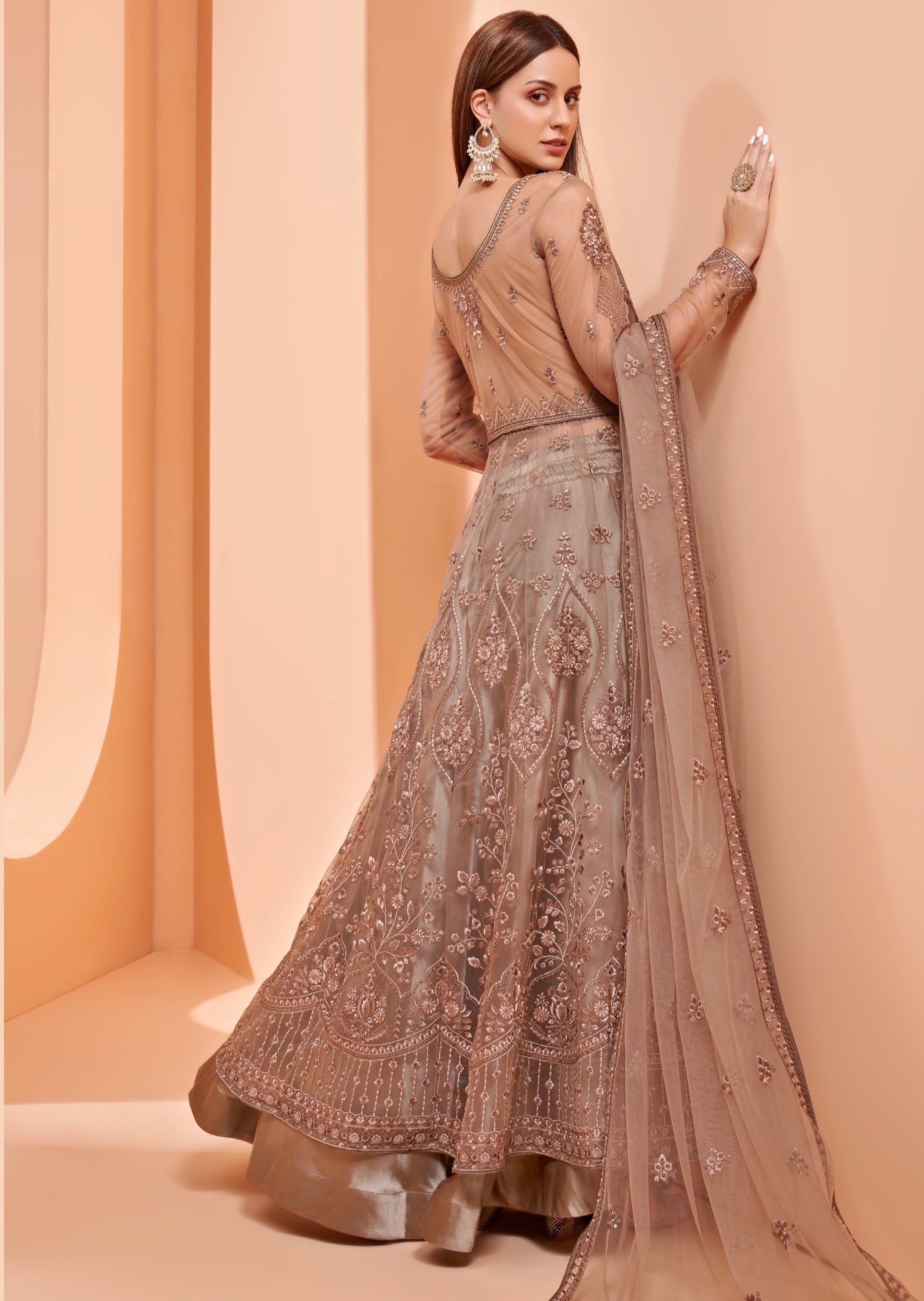 Brown Anarkali Suit – Sunasa