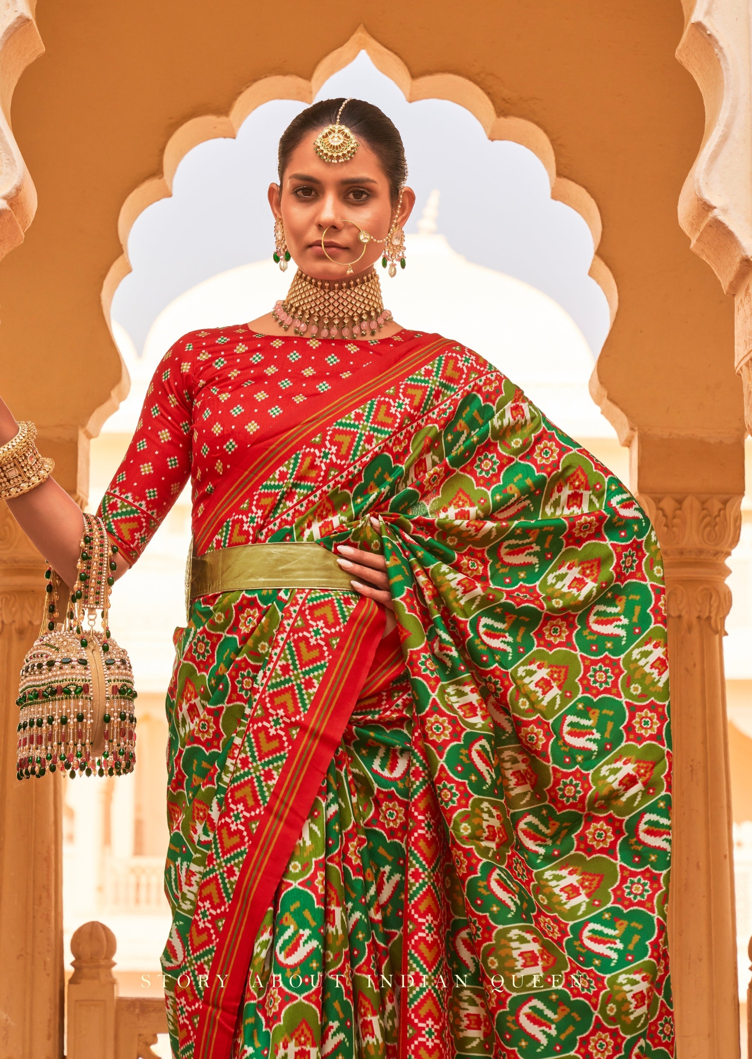 Designer Bridal Patola Sarees Online – Sunasa